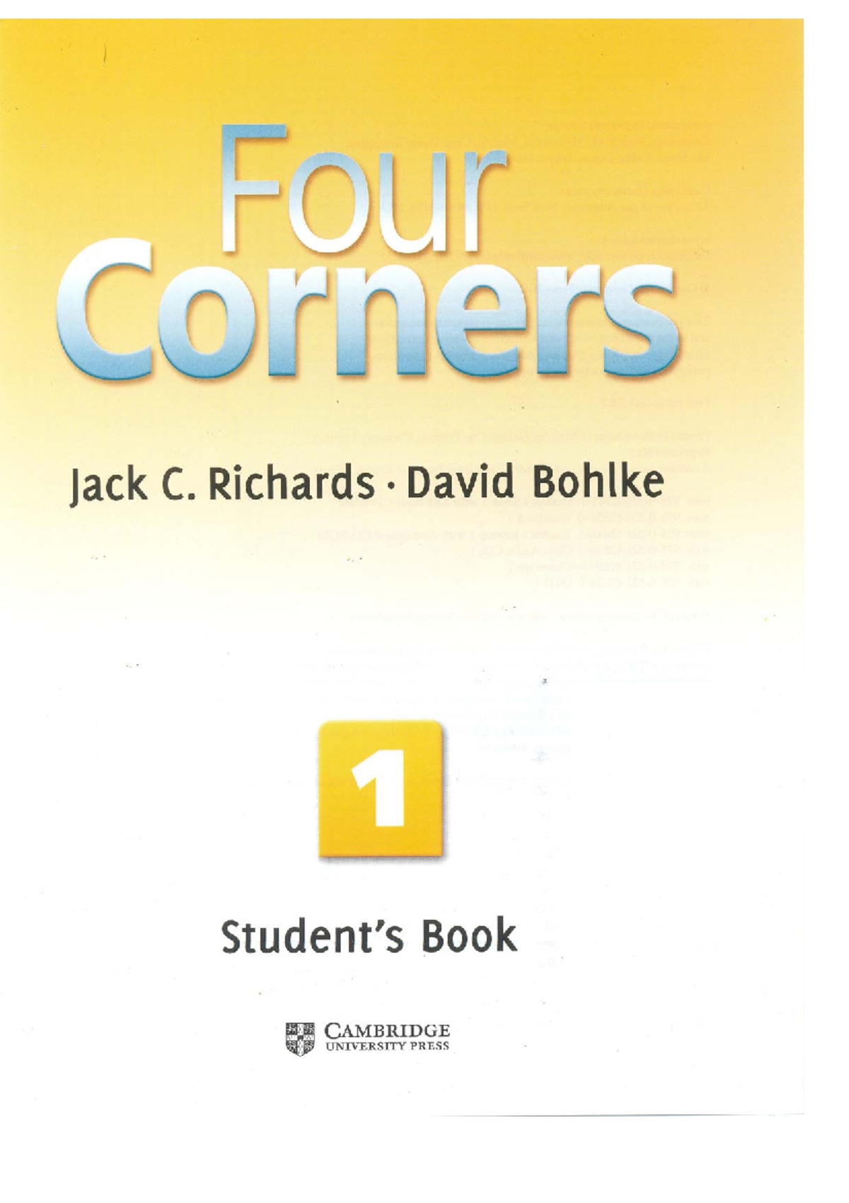 Four Corners 1 - Units 1 to 3 Vocabulary and Language Practice - Studocu