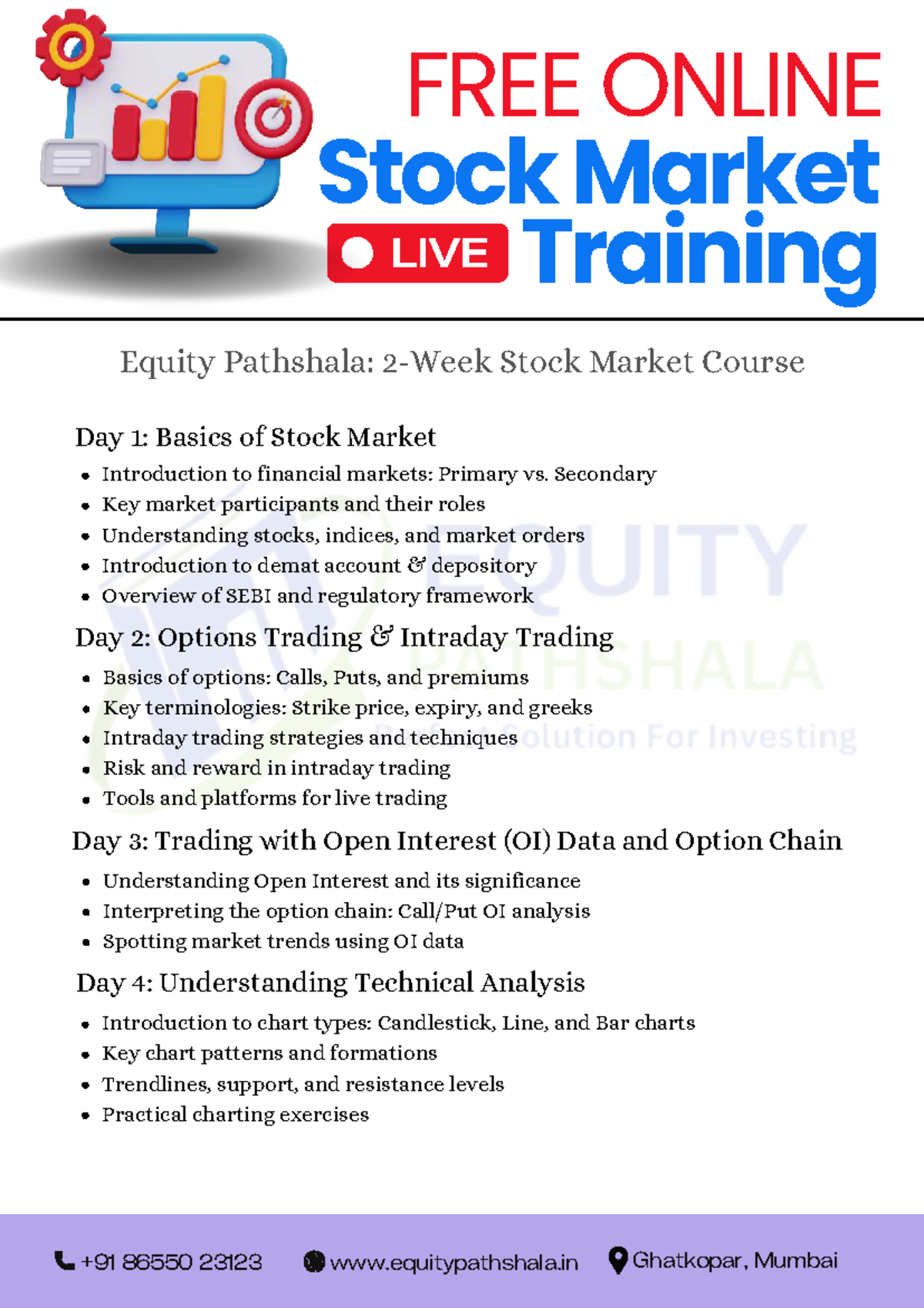 Equity Pathshala: FREE Online Stock Market Course Overview - Studocu