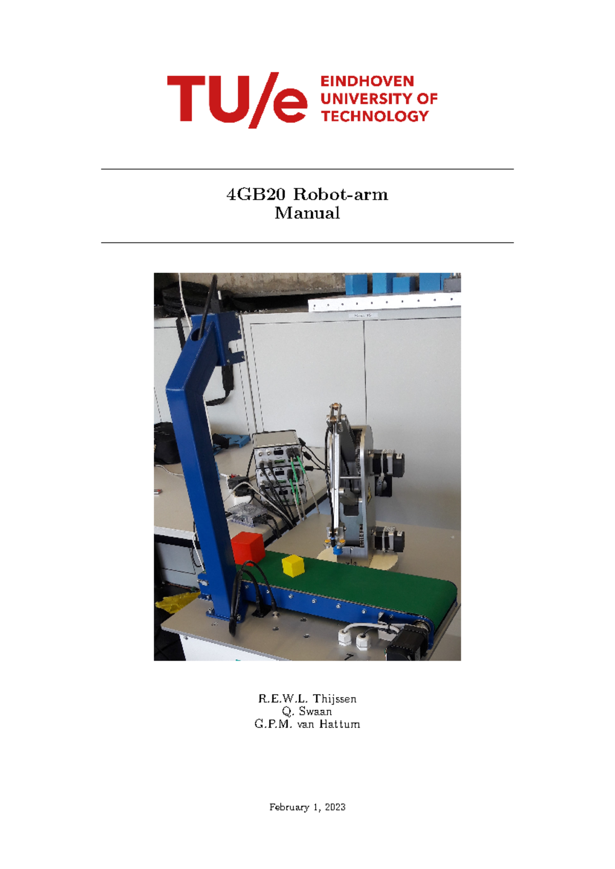 4GB20 Robot Arm Manual: Installation & Control Guide - Studeersnel