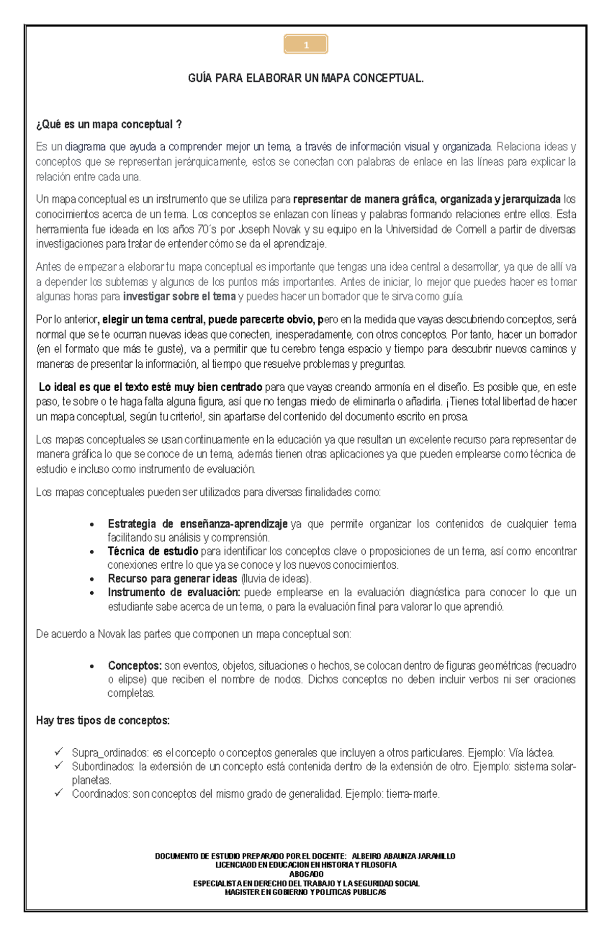Guía para Elaborar un Mapa Conceptual - Clases 2023-2 - Studocu