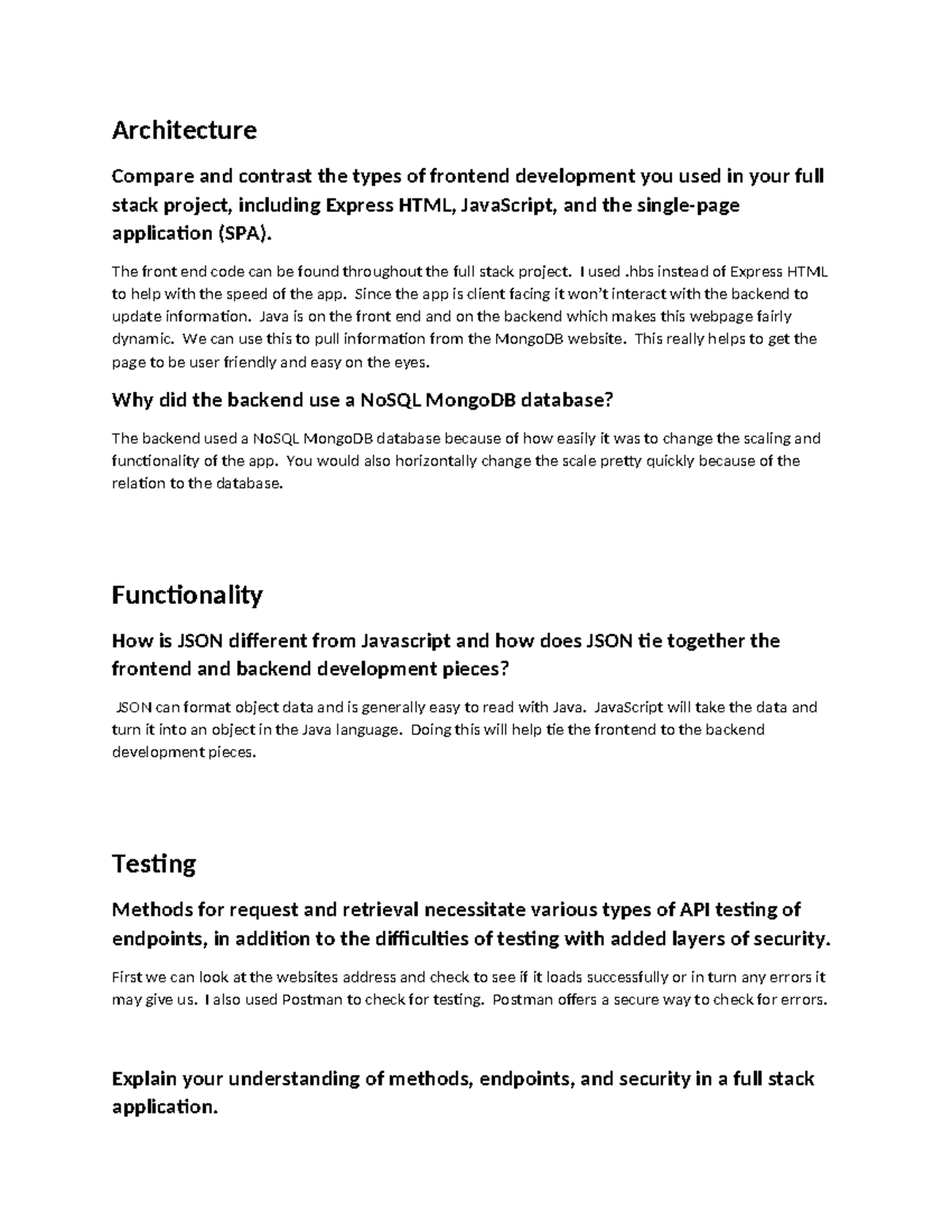CS 465 Module 8 Journal: Frontend Development Insights and Functionality - Studocu