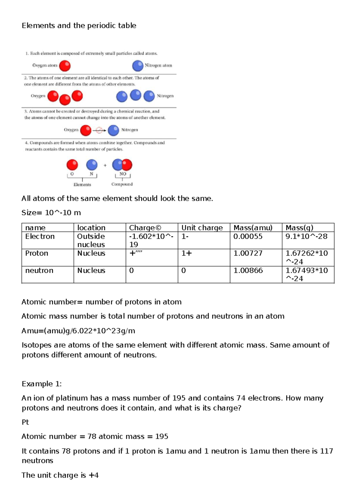 Chemistry 101: Elements and the Periodic Table Overview - Studocu