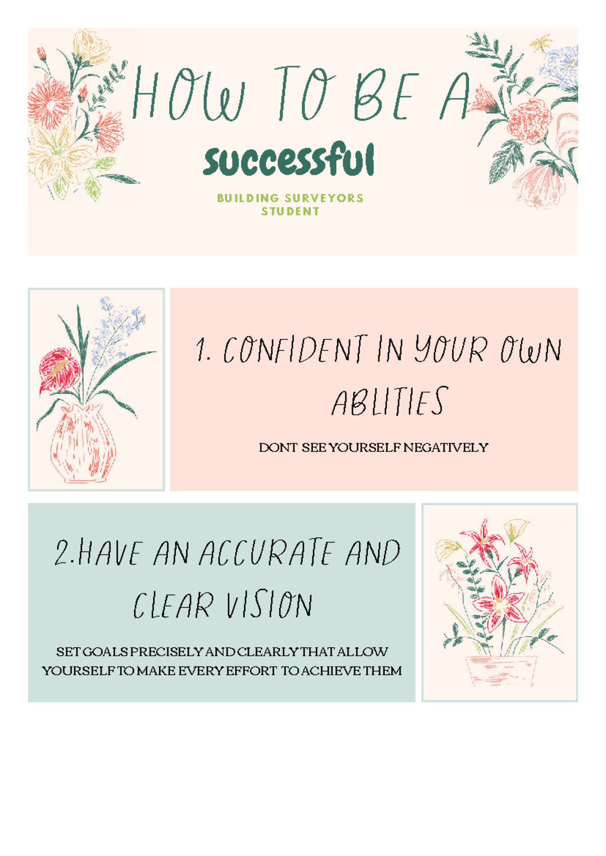 UED - Tips for Success as a Building Surveyor Student - Studocu