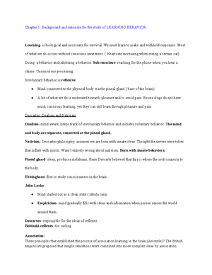 [Solved] Which theory views the avoidance of shock as critical to the - Learning Processes (01: ...