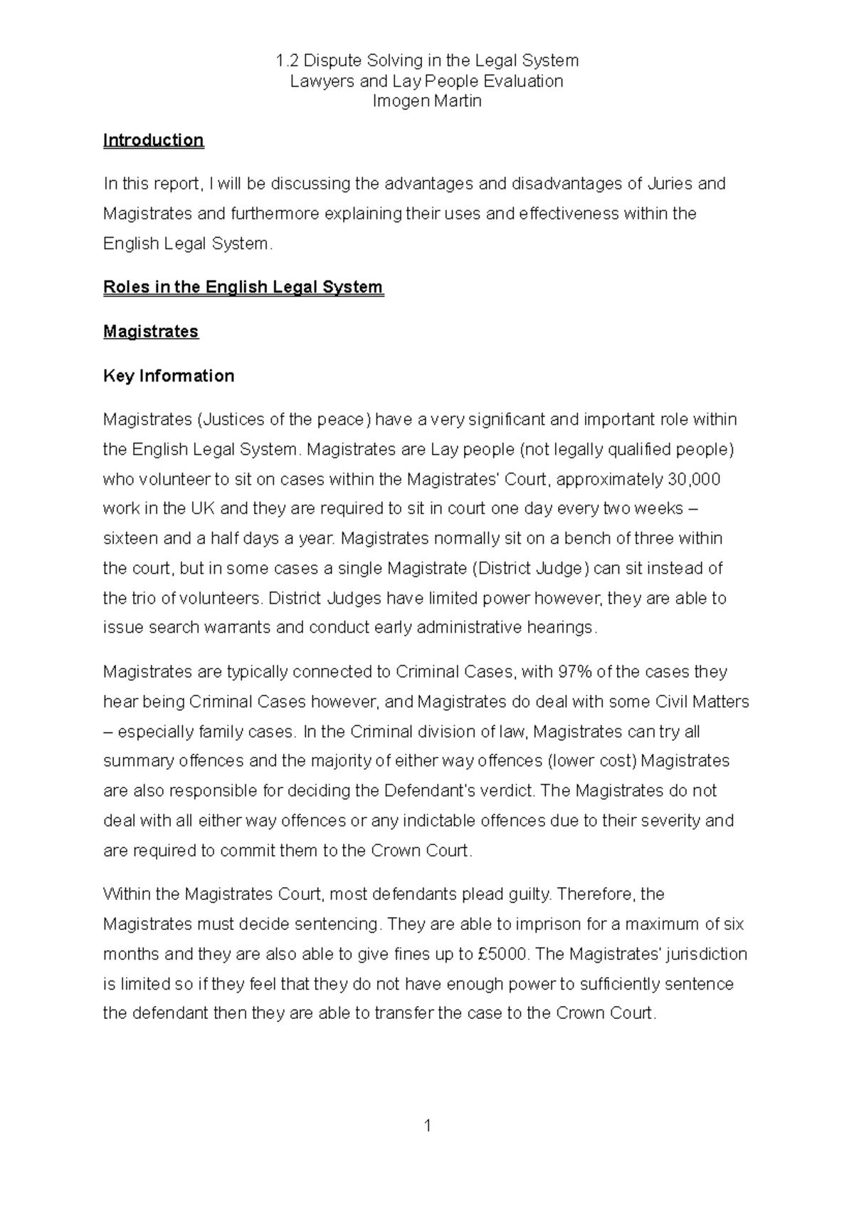 1.2 Lawyers and Lay People Evaluation - Lawyers and Lay People ...