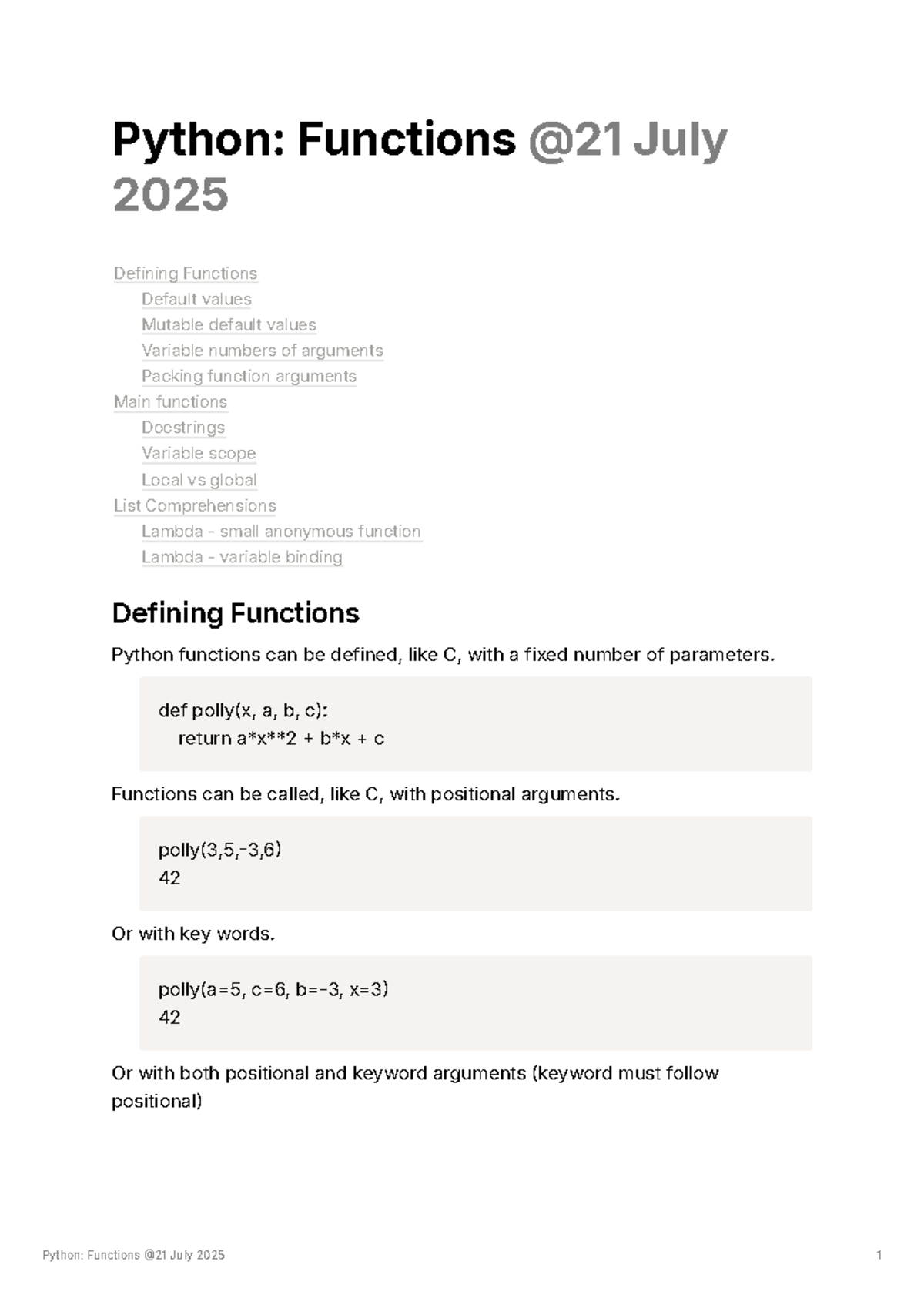 Python Functions Overview: Key Concepts and Best Practices - Studocu