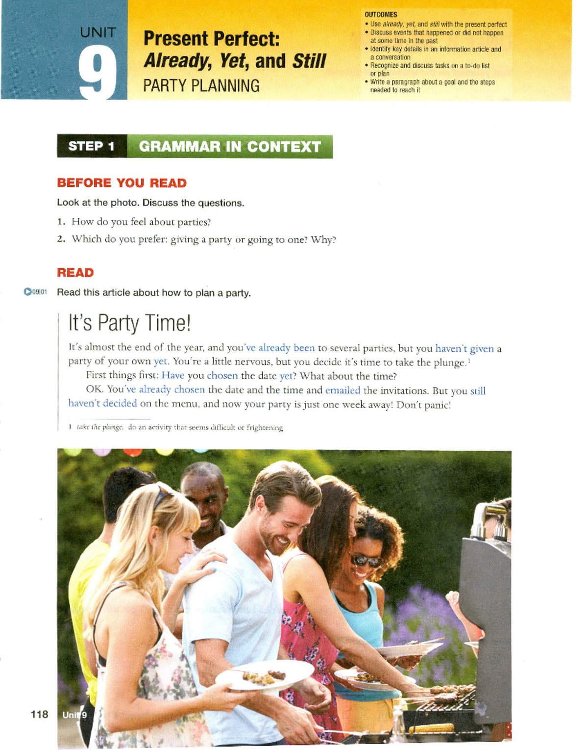 Unit 9: Present Perfect - Using Already, Yet, and Still in Context ...