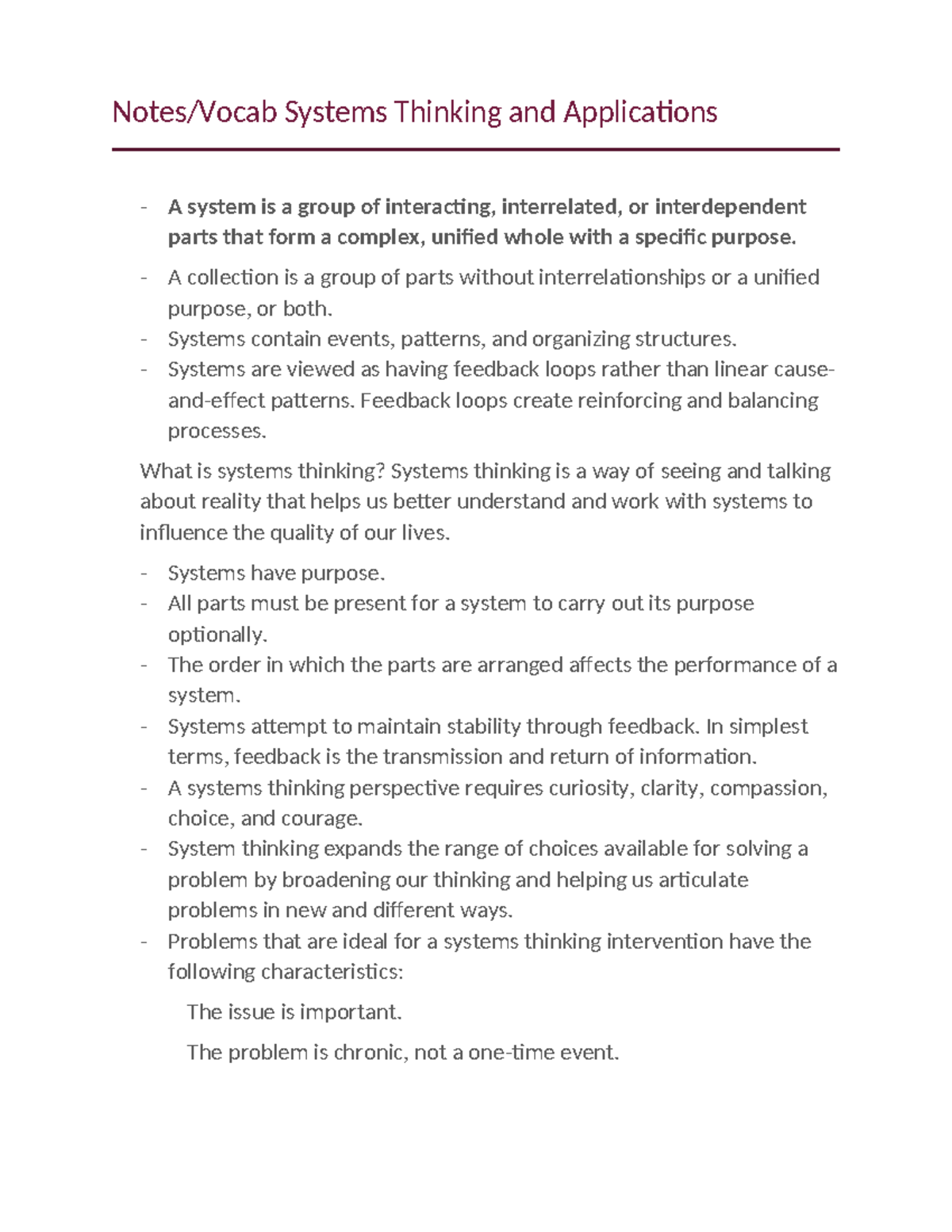 Systems Thinking and Applications: Iceberg Tool & BOT Graph Notes - Studocu