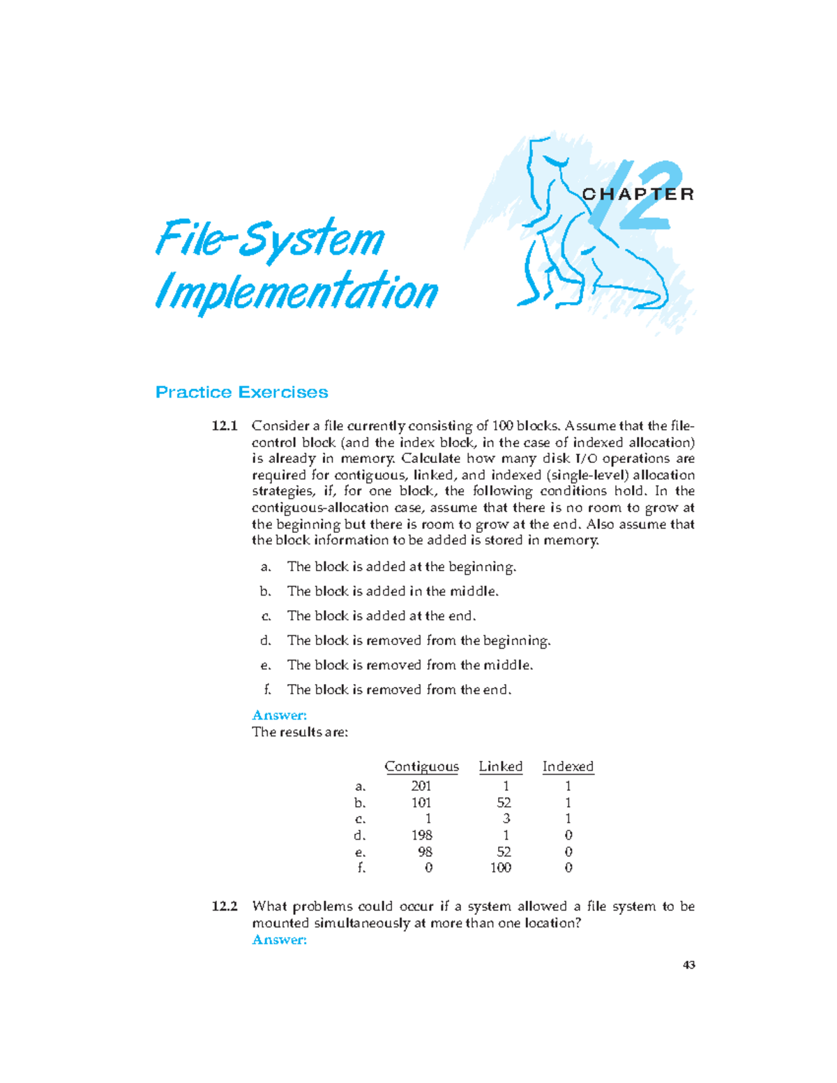 CS101: File-System Implementation Exercises and Concepts Overview - Studocu