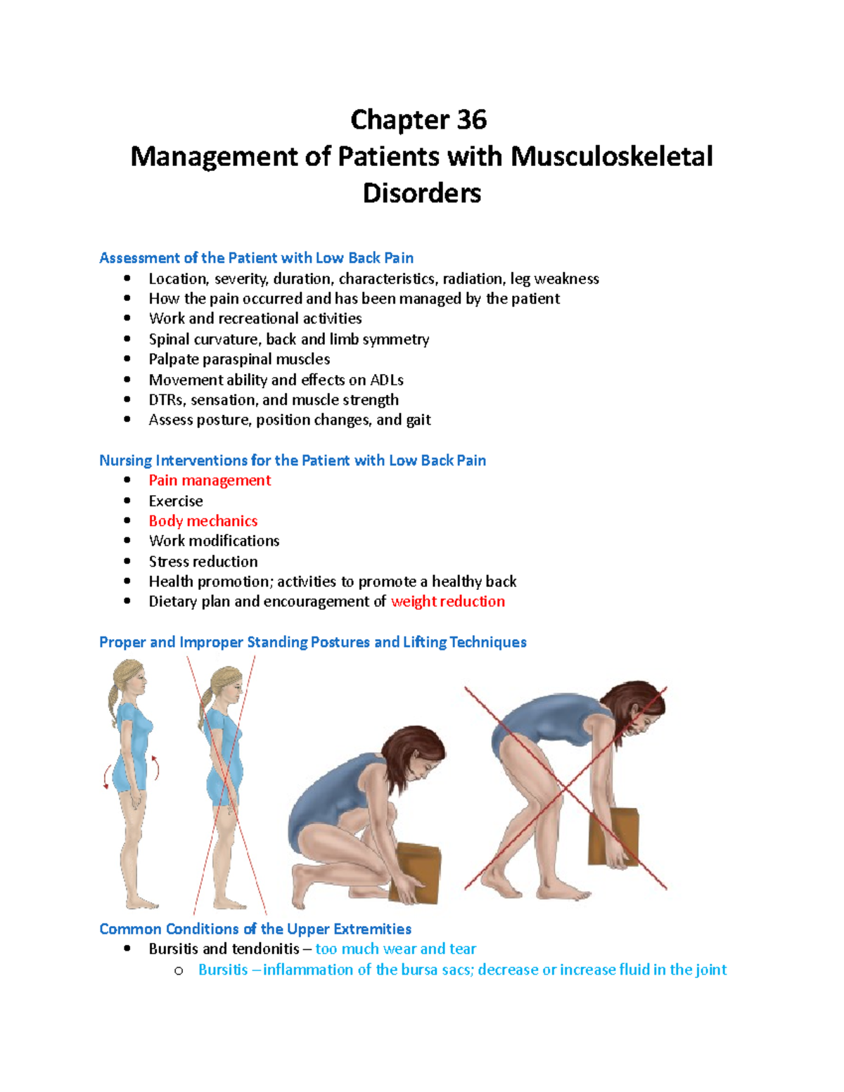 Chapter 36 - Management of Musculoskeletal Disorders and Conditions ...