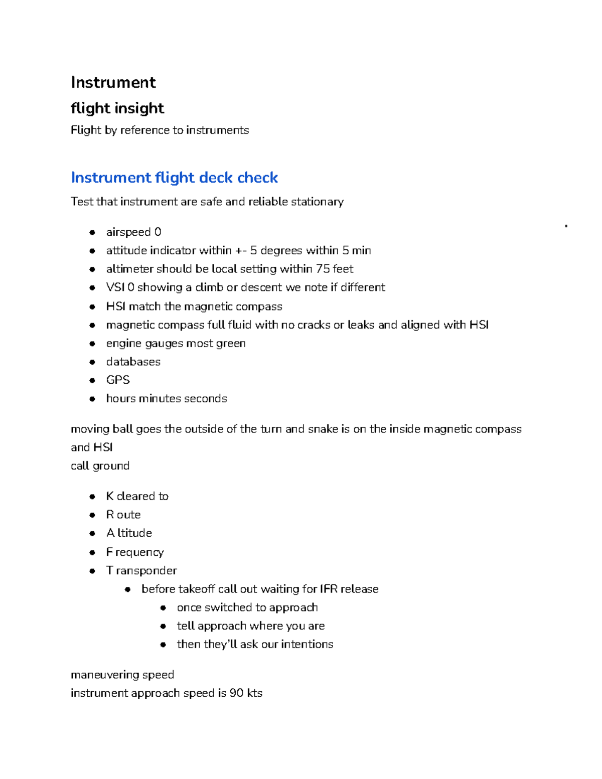 Instrument Flight Procedures (IFP) and Airspace Navigation Guide - Studocu
