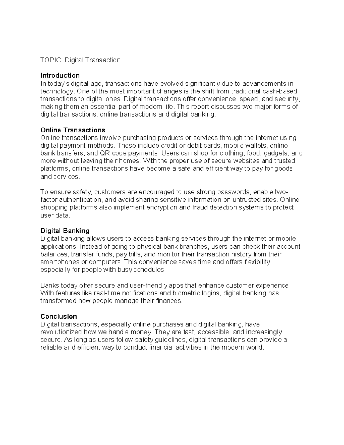 Digital Transactions Overview - LIFE AND CAREER SKILLS - Studocu