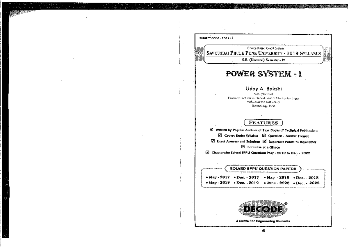 702212979 PS 1 Decode MB - SUBJECT CODE : 203145 Choice Based Credit System SAVITRIBAI PHULE ...