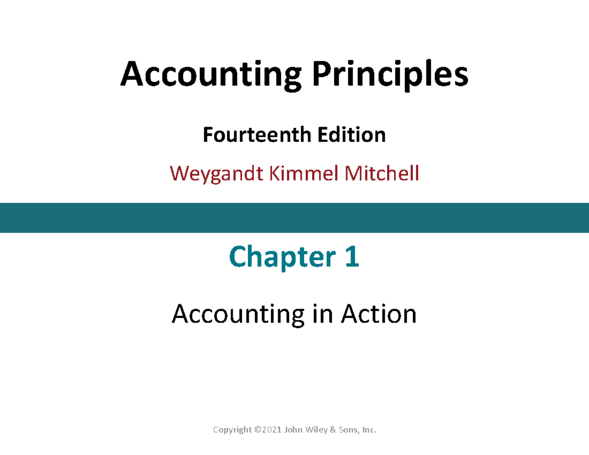 Chapter 1 - Accounting in Action (ACCT 101) - Studocu