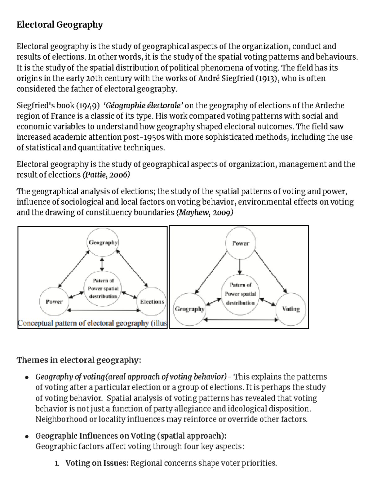 Unit 3 Electoral Geography - Electoral Geography Electoral geography is ...