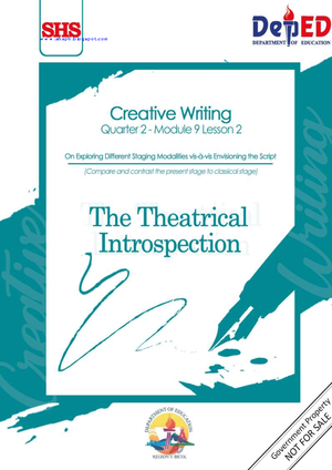 G12 SLM3 Q3 Creative Writing - 12 CREATIVE WRITING Quarter 3 – Module 3 ...