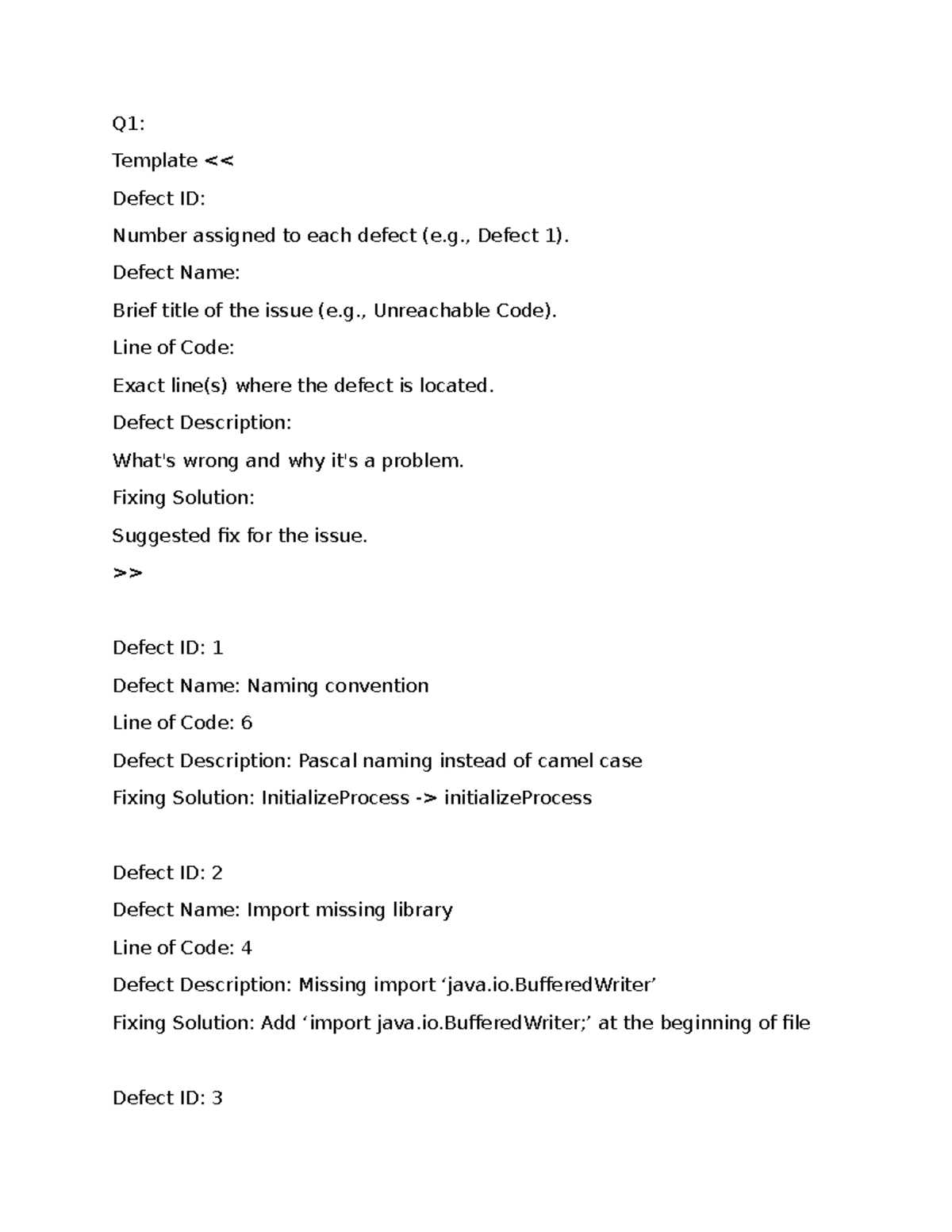 SWT Template FA24 - Q1: Template