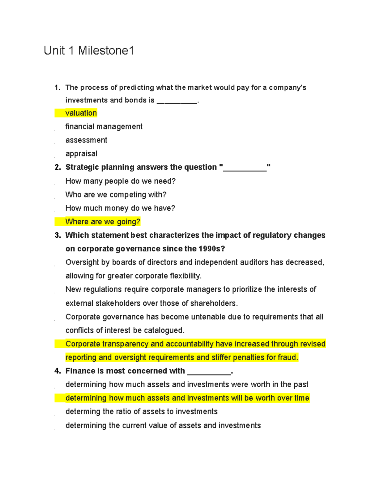 Unit 1 Milestone 1 - Sophia - Unit 1 Milestone RET 1 1. The process of ...