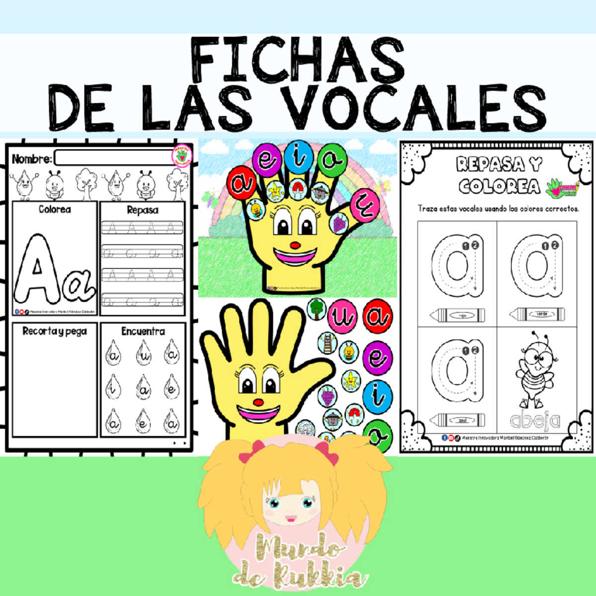 Fichas para Aprender Trazos de Vocales - COLCRER - Studocu