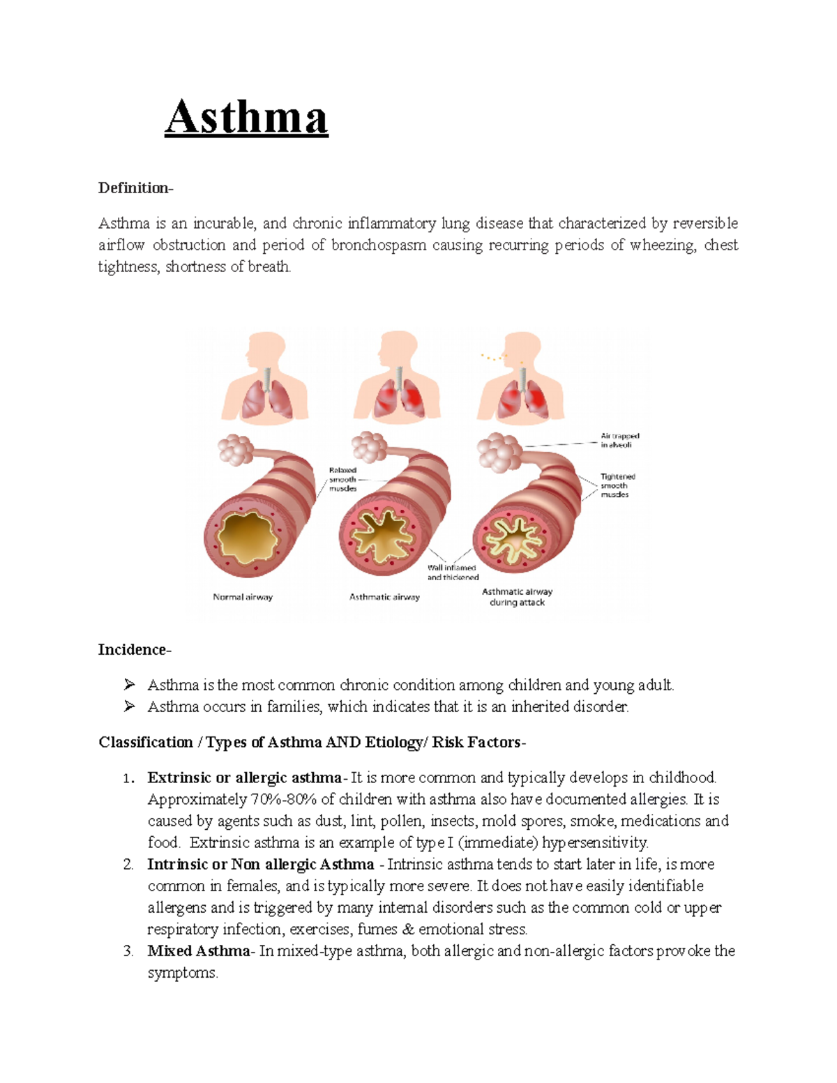 Asthma Overview: Definition, Types, Symptoms, and Management Strategies ...