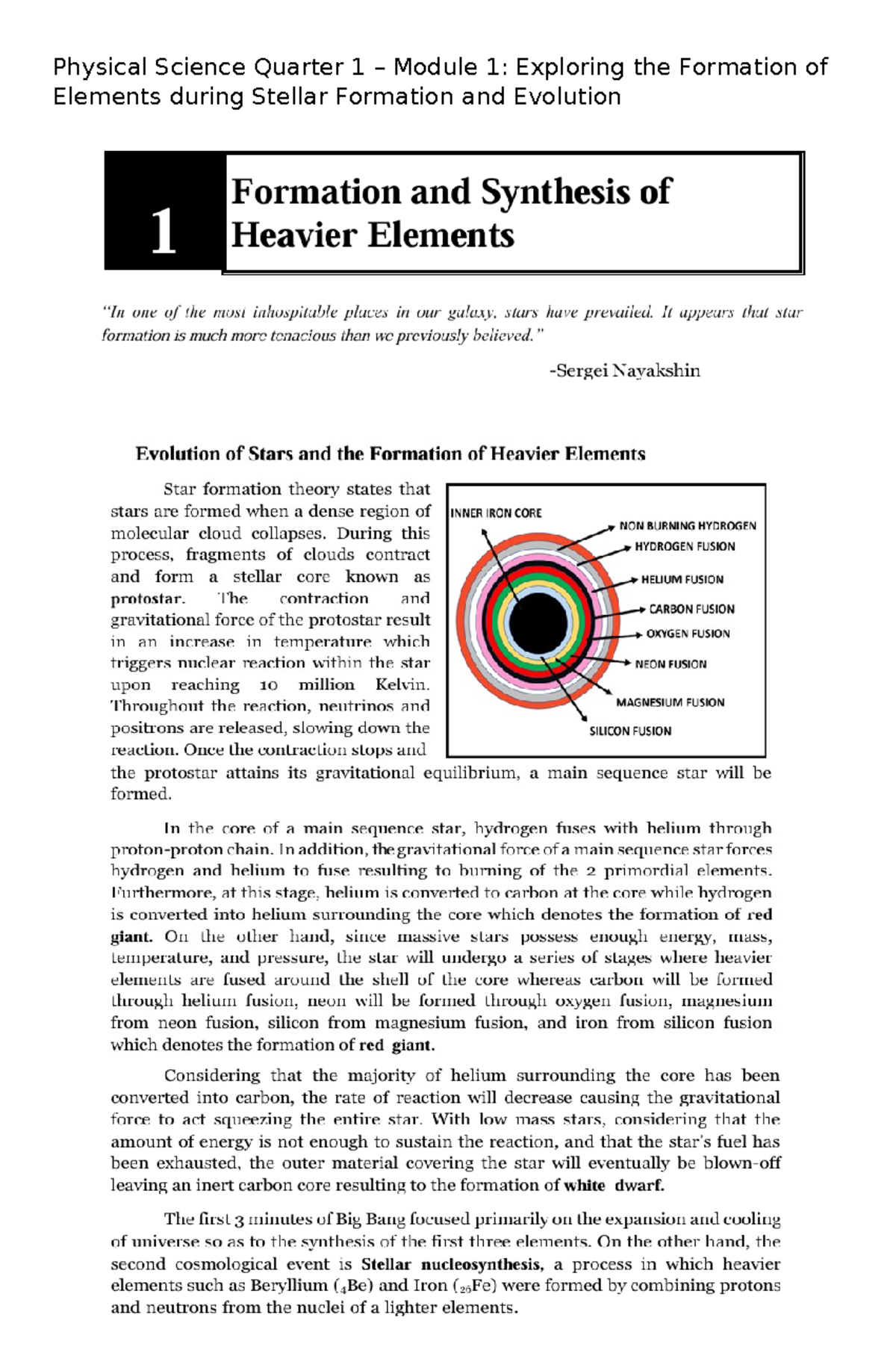 Module 1 and 2 - Physical Science Quarter 1 – Module 1: Exploring the ...