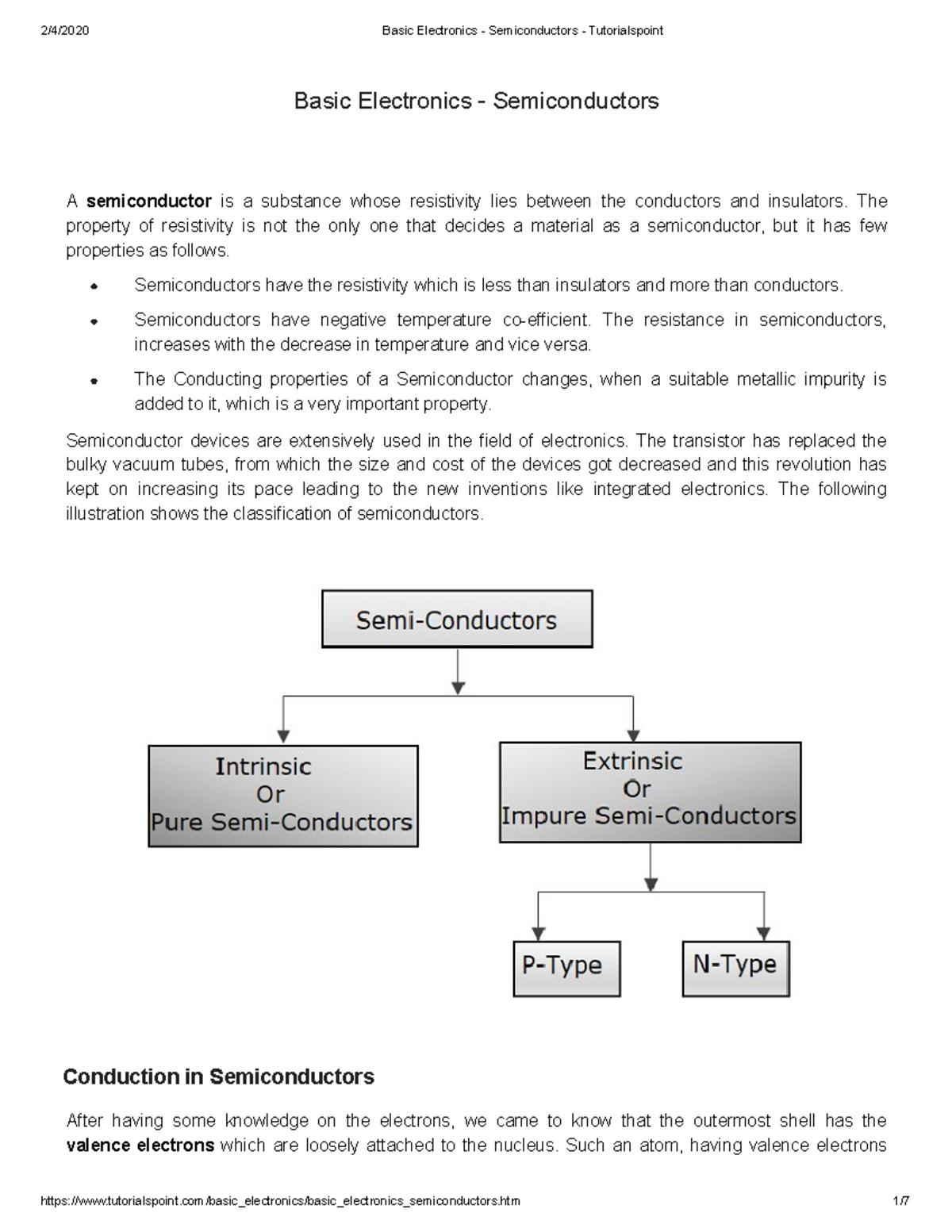 Basic Electronics (EE101) - Understanding Semiconductors and Their Properties - Studocu