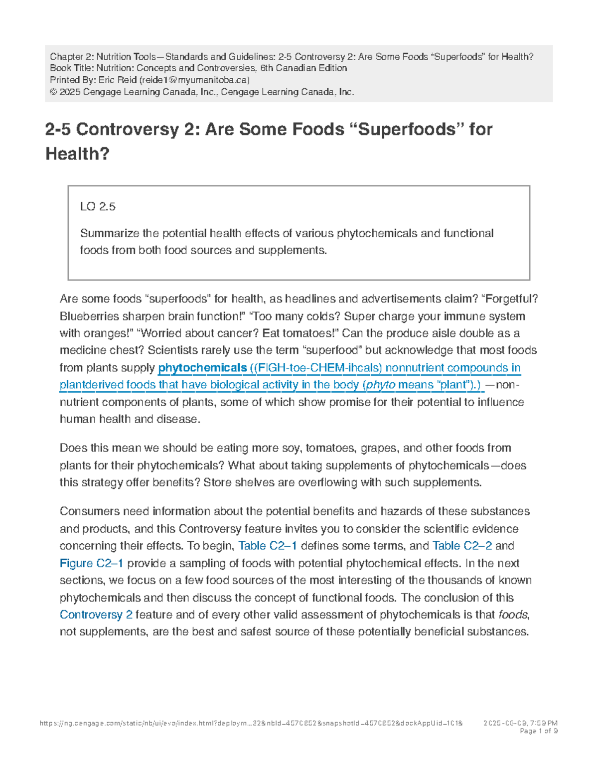 Chapter 2: Nutrition Tools & Guidelines - Are Some Foods "Superfoods ...
