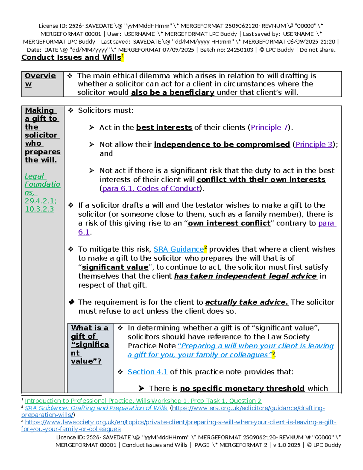LPC 2025: Conduct Issues in Will Drafting and Ethical Considerations ...