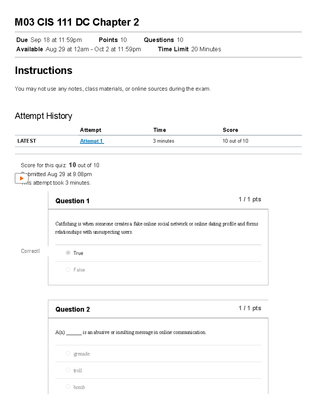 M03 CIS 111 DC Chapter 2 CIS111-24171 (ONL) Info Systems-Program DB ...