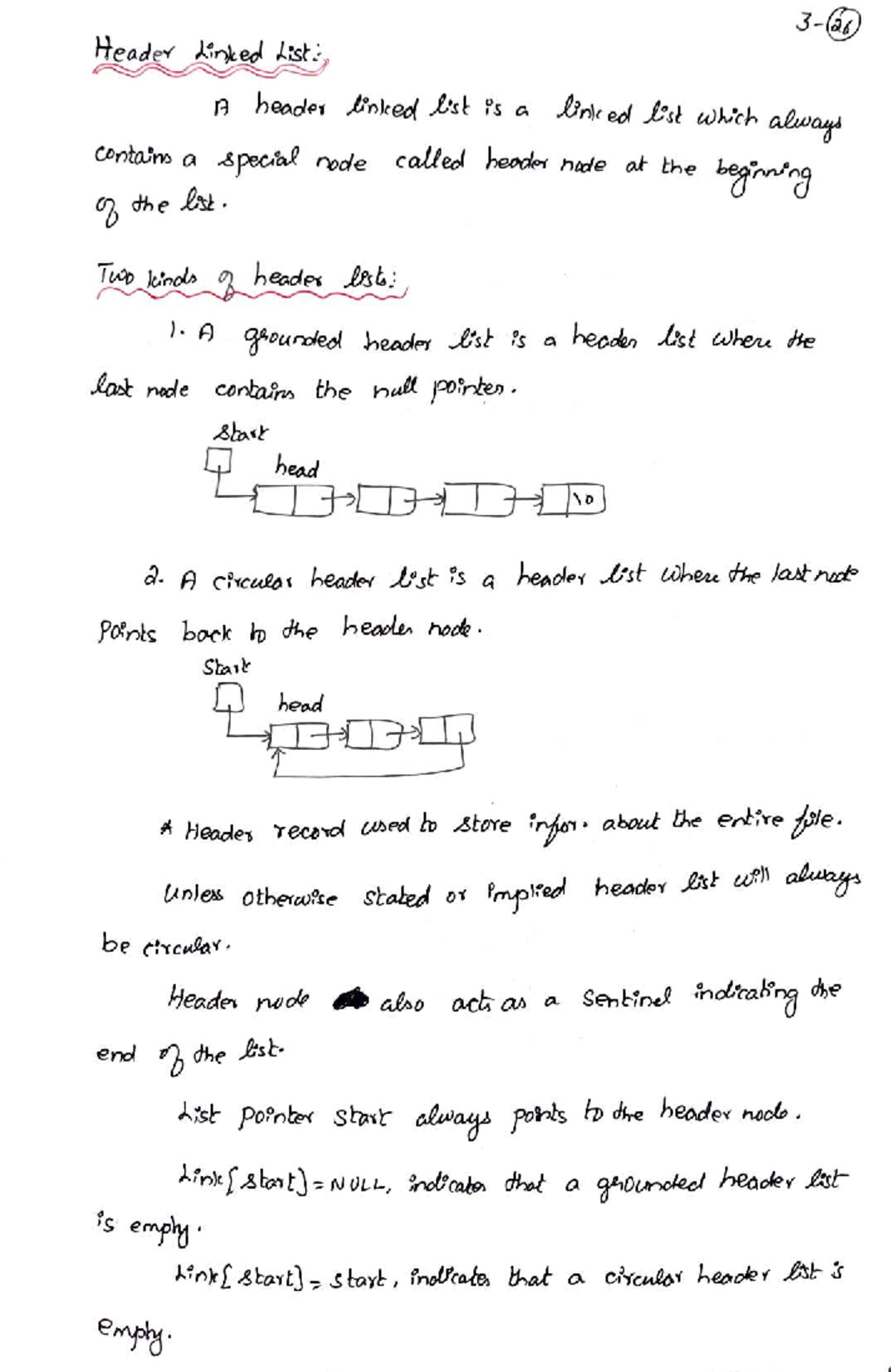 3rd Sem DS Module 3 - Header Nodes and Circular Lists - Studocu