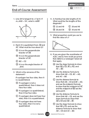 enVision™ Geometry EOC Assessment: Key Concepts & Problem Solving ...