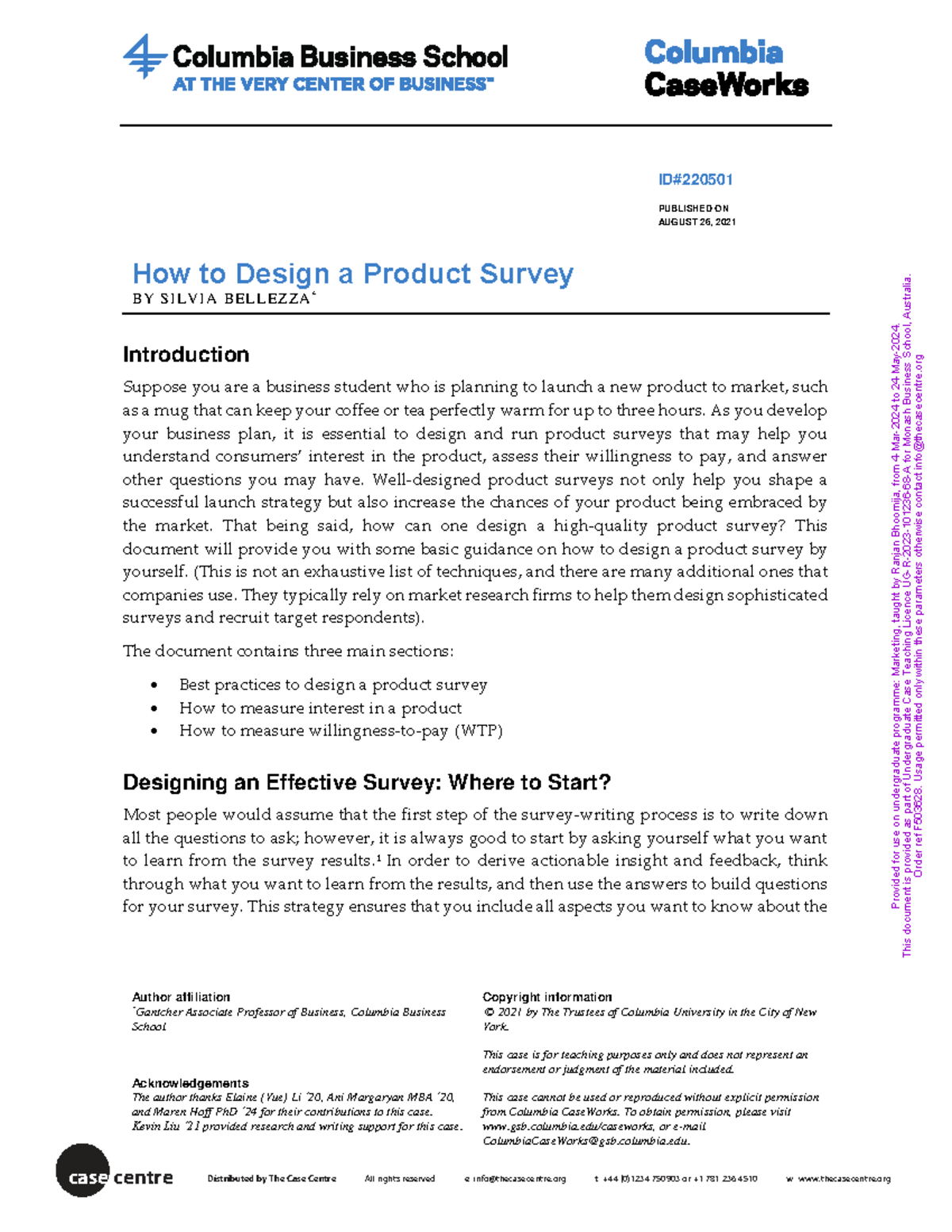 How to Design a Product Survey for Marketing (MKTG 101) - Studocu