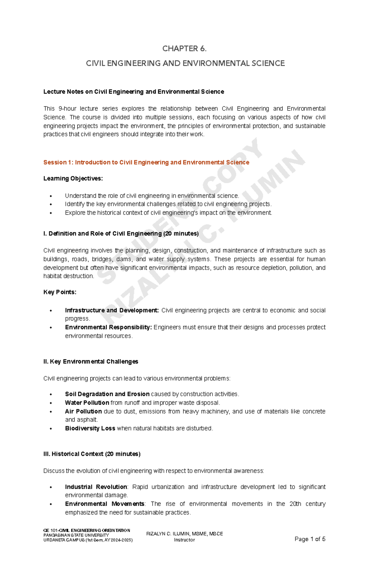 CE Orientation Chapter 6 Handouts for Students - STUDENT COPY RIZALYN C ...