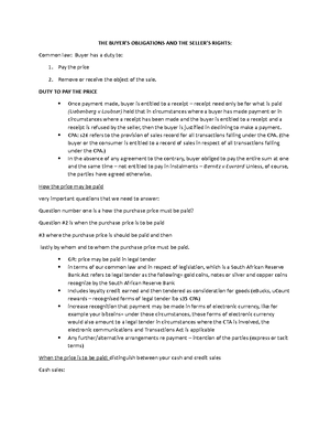 The obligations of the lessee - CHAPTER 19 THE OBLIGATIONS OF THE ...