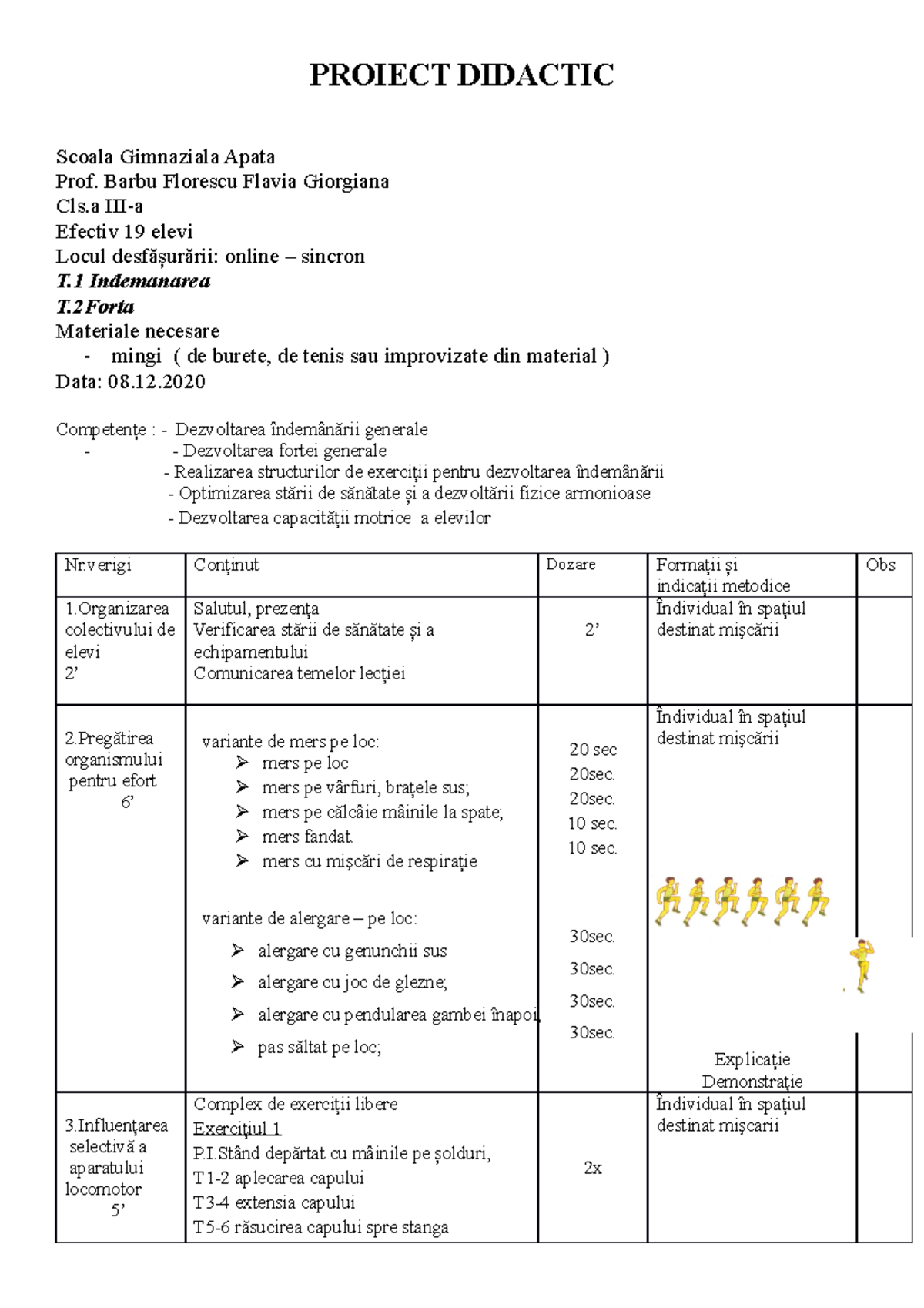 Proiect didactic online clasa a III-a - PROIECT DIDACTIC Scoala ...