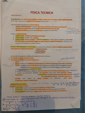 Formulario Termoigrometria - I B formance capacità termica c = c- m ...