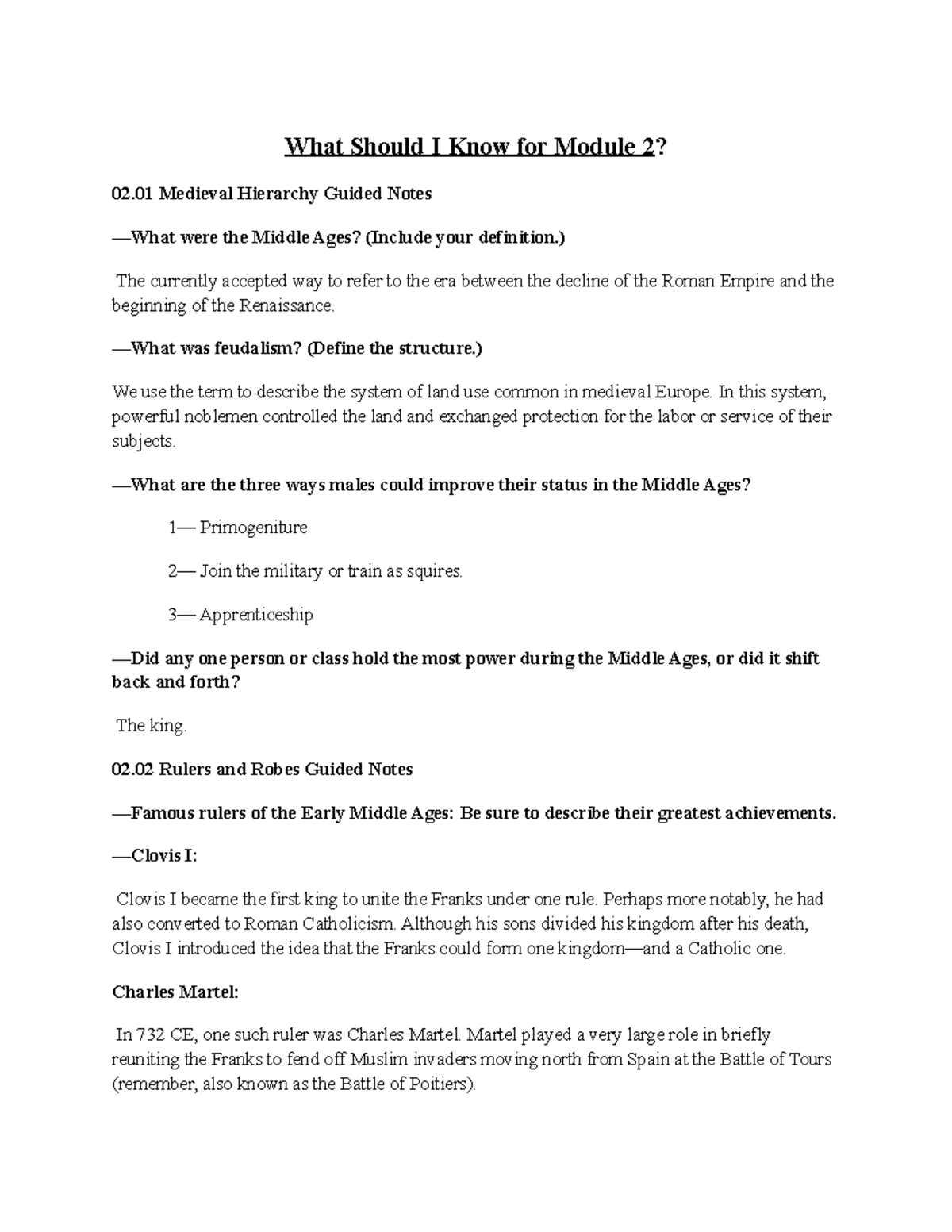 Module 2 Guided Notes - assignment - What Should I Know for Module 2 ...