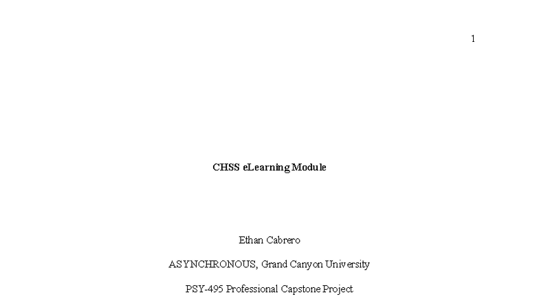 CHSS 2025 Professional Capstone: Career Development Insights - Studocu