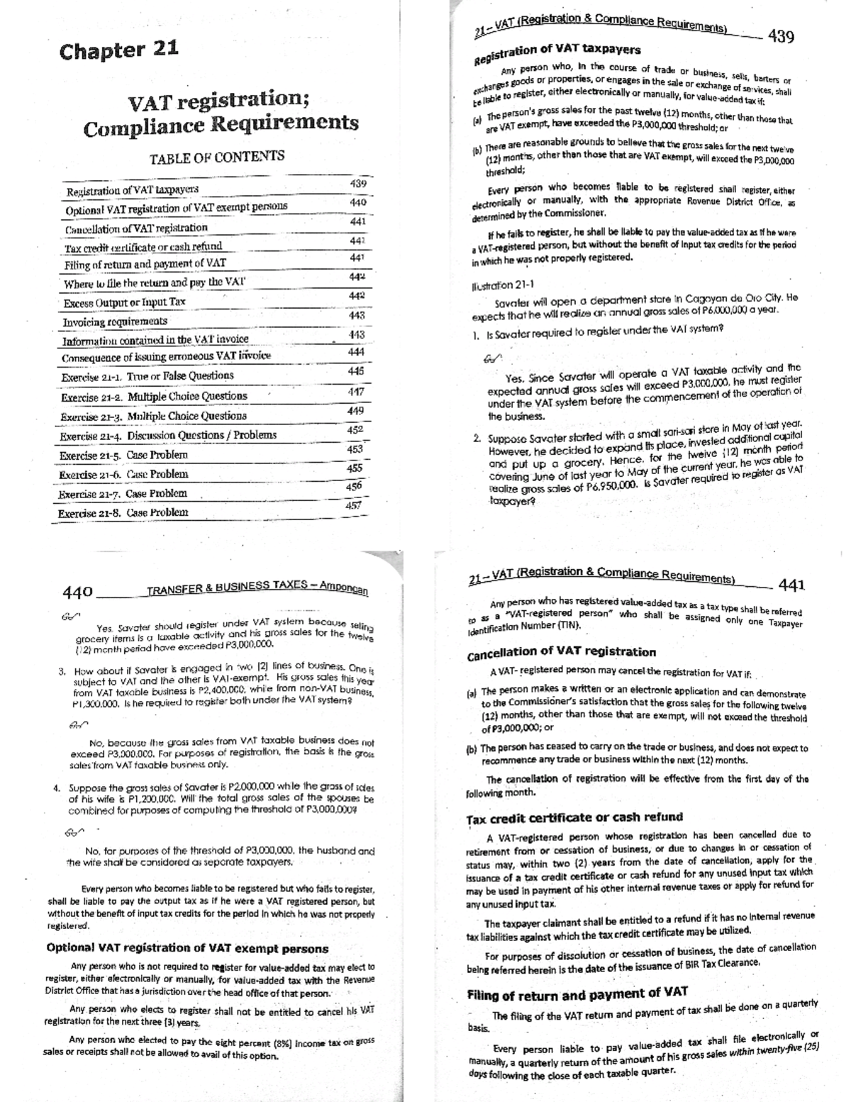 VAT Registration Compliance Requirements: Chapter 21 Overview and ...