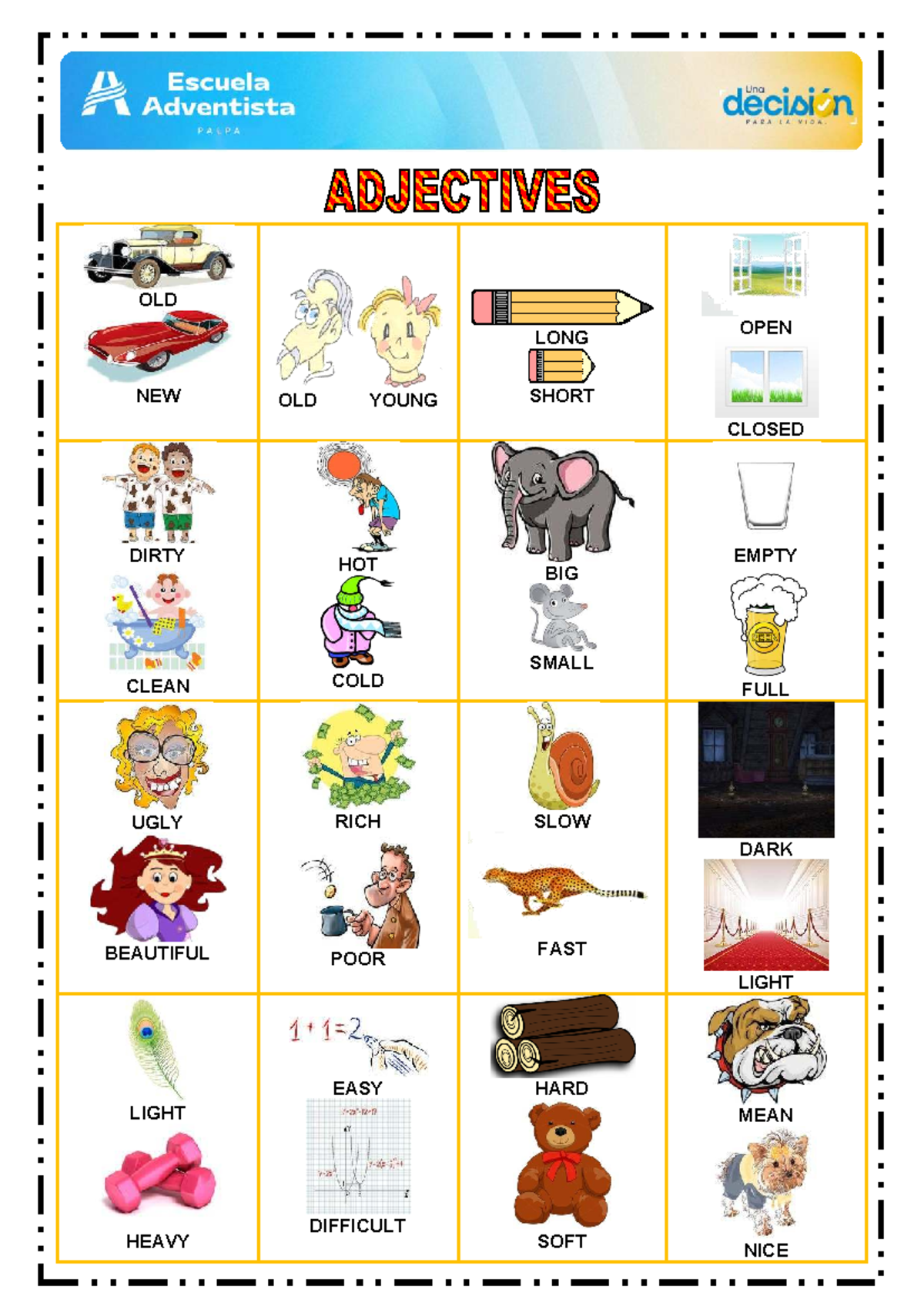 Adjectives for Describing Places: 25-29 Mayo - Studocu