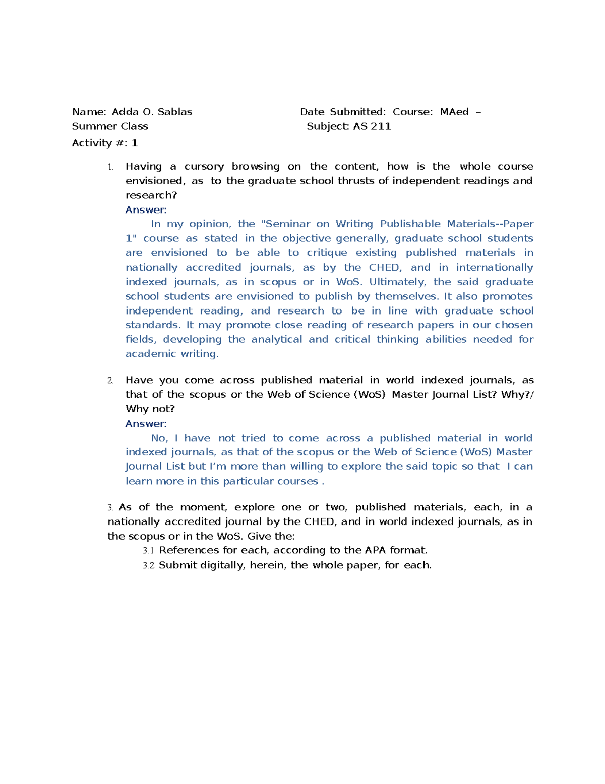 MAed AS 211: Activity 1 - Exploring Publishable Materials in Research ...