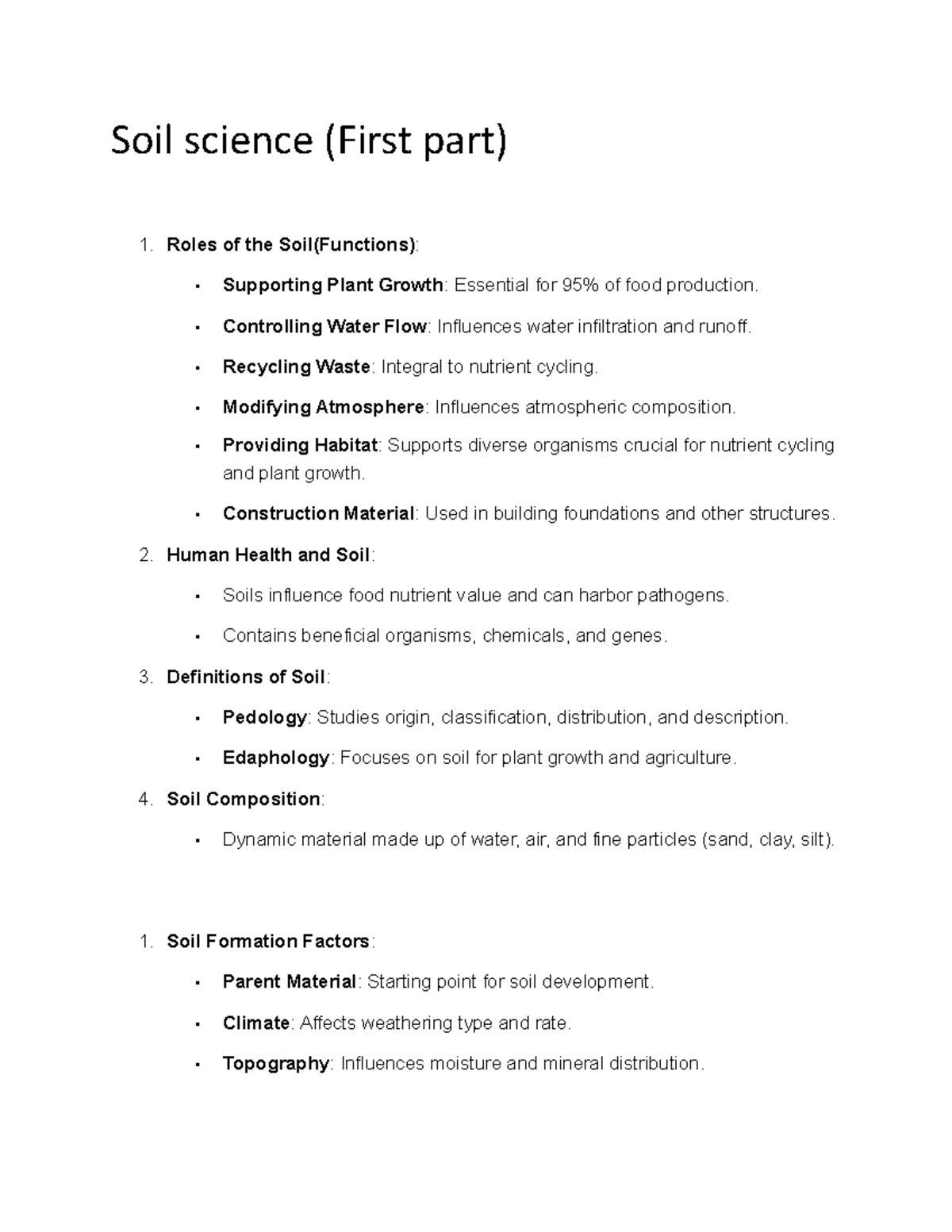 Introduction to Soil Science: Functions, Formation, and Weathering ...