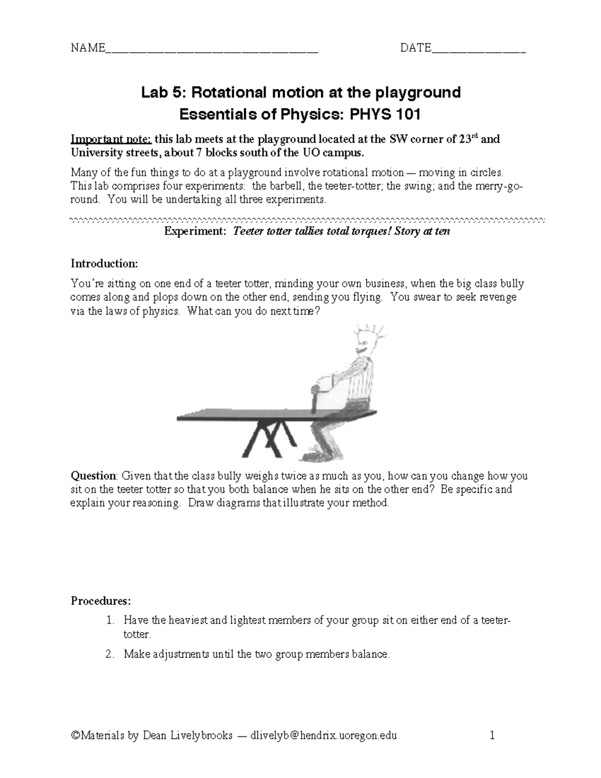 Lab 5: Rotational Motion Experiments in PHYS 101 - Studocu