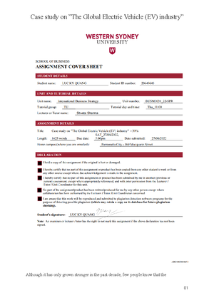 Individual Assignment Cover Sheet WSU - SCHOOL OF ASSIGNMENT COVER ...