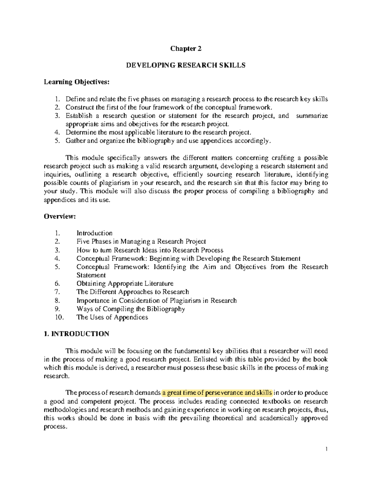 Chapter 2 - Mastering Key Research Skills and Processes - Studocu