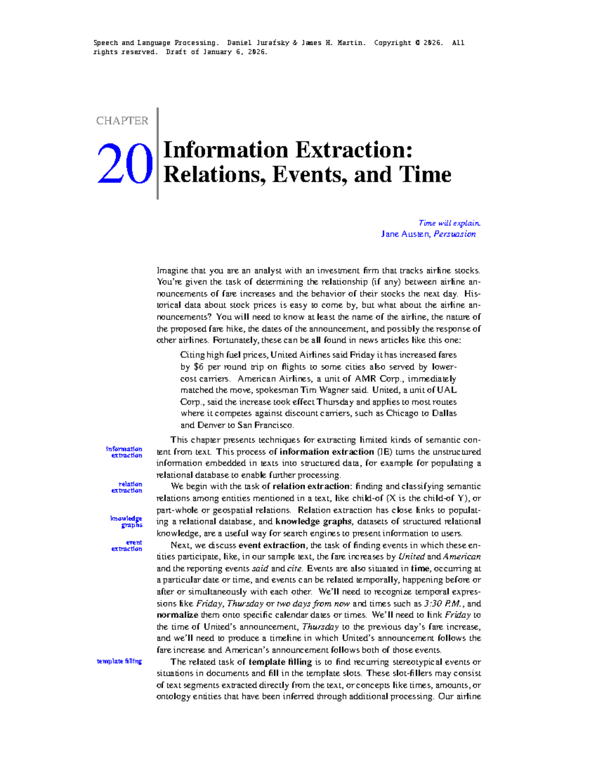 NLP 101: Chapter 20 - Information Extraction Techniques - Studocu