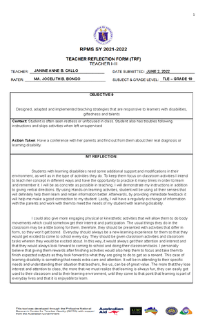 Obera TIP Course 2 - ANSWER KEY - Module 1 – Understanding the K to 12 ...