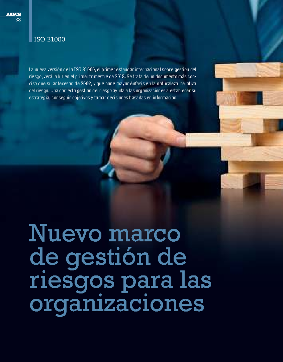 Nuevo Marco ISO 31000:2018 para la Gestión del Riesgo en Organizaciones ...