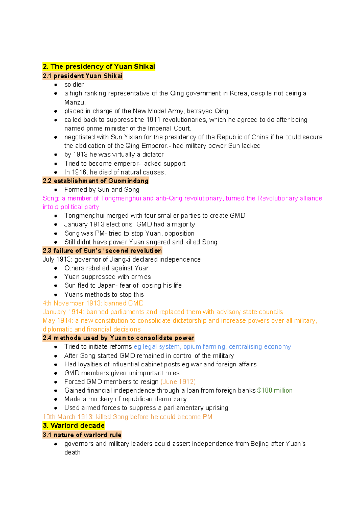 Causes of Modern China: A Study Guide for CHN 201 Notes - Studocu