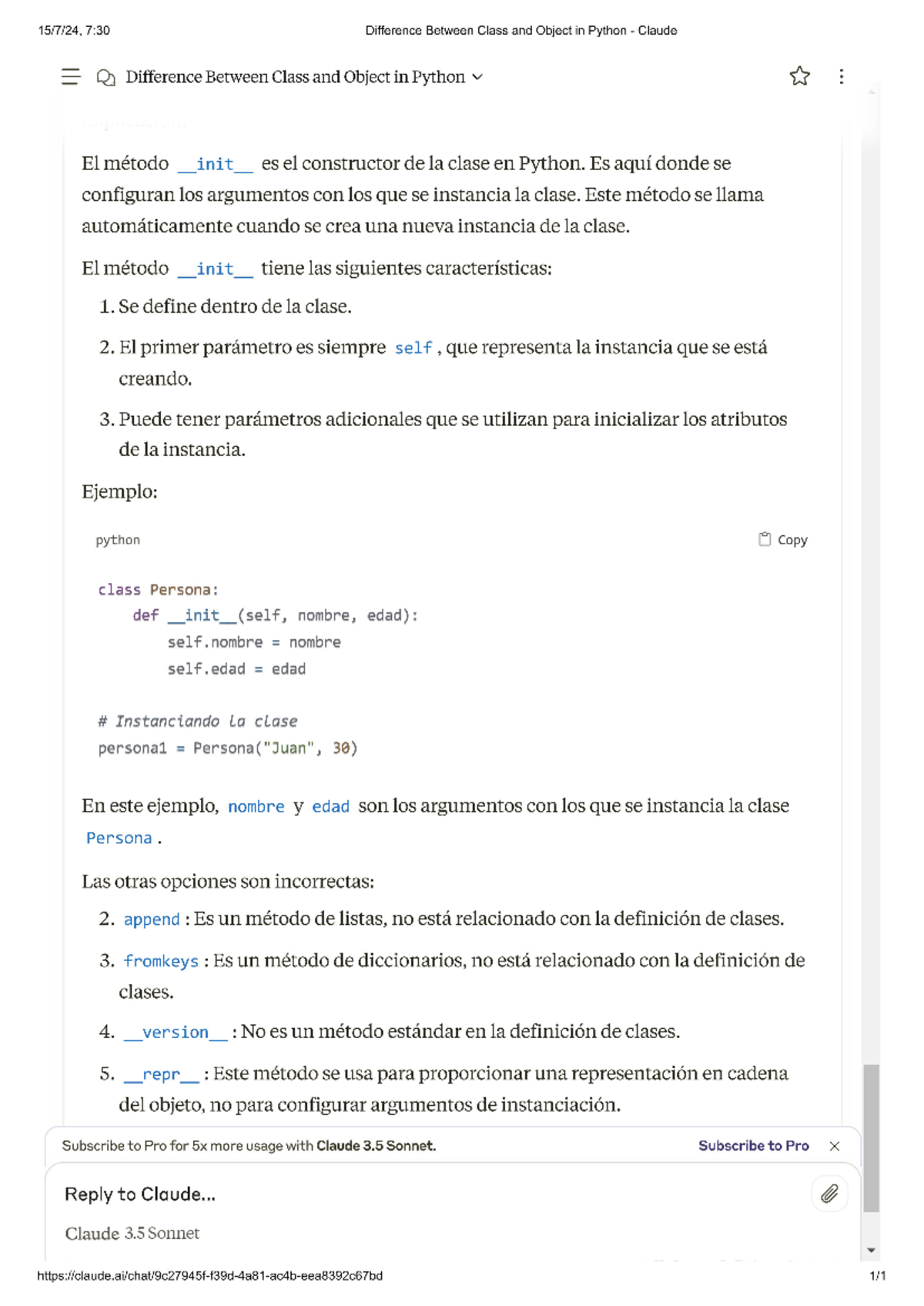 Difference Between Class and Object in Python - Claude - Es aquí donde ...